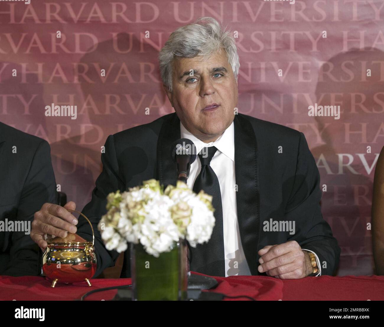 Jay Leno is awarded the Hasty Pudding's Man of the Year award at Conan ...
