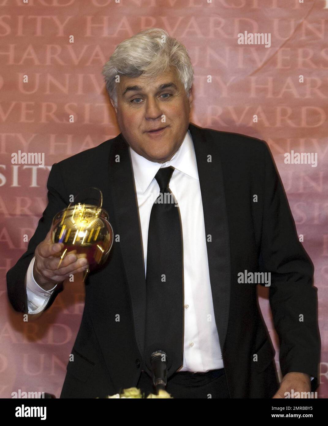 Jay Leno is awarded the Hasty Pudding's Man of the Year award at Conan ...