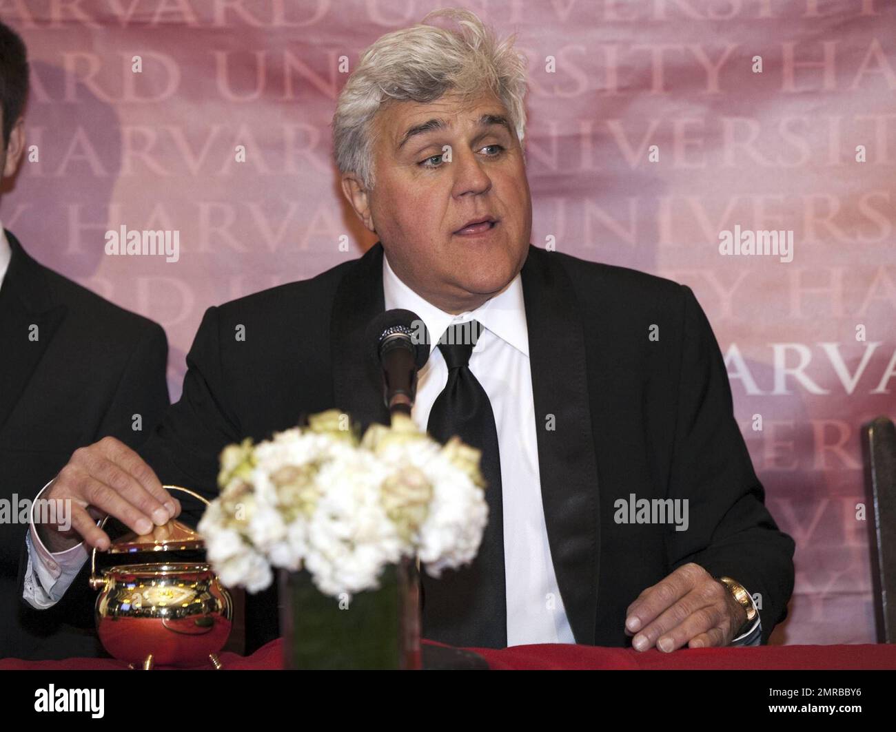 Jay Leno is awarded the Hasty Pudding's Man of the Year award at Conan ...