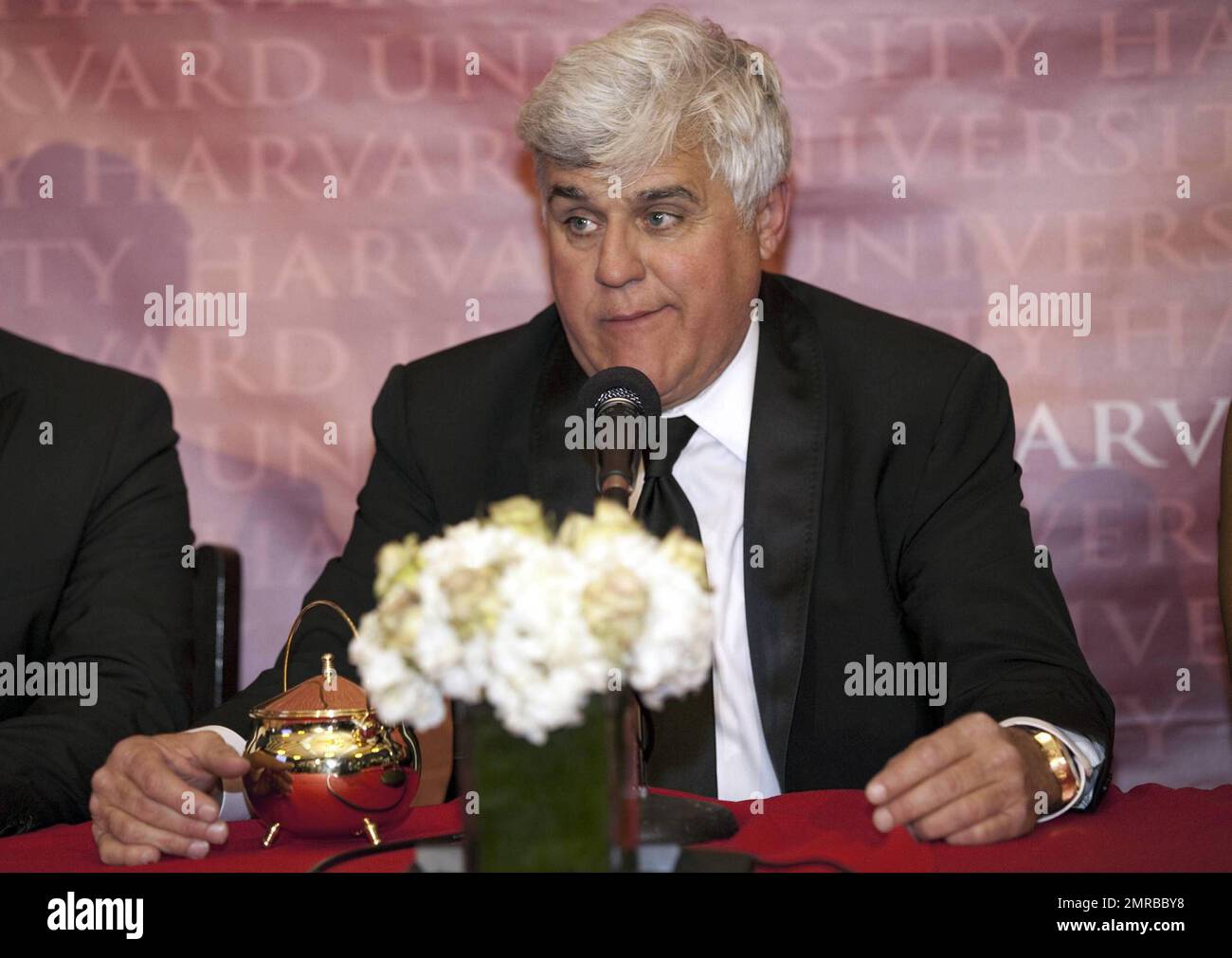 Jay Leno is awarded the Hasty Pudding's Man of the Year award at Conan ...