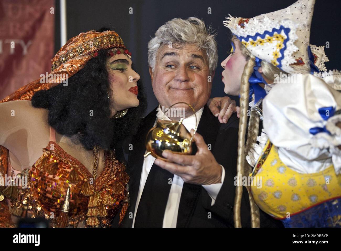 Jay Leno is awarded the Hasty Pudding's Man of the Year award at Conan ...