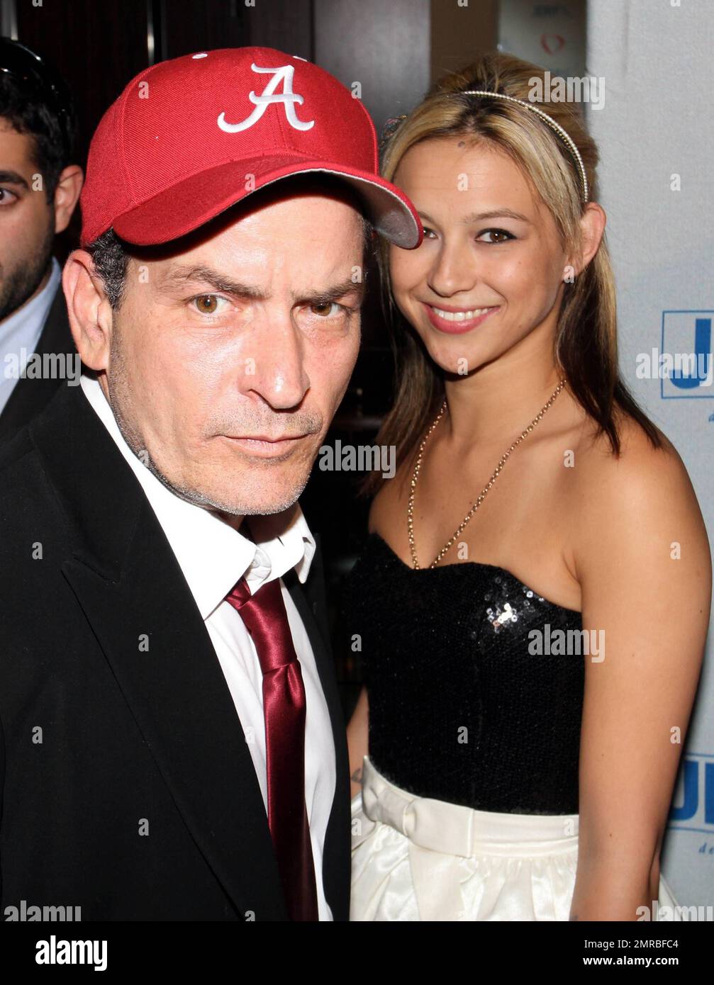 Charlie Sheen and Natalie Kenly (aka Natty Baby) at the Juvenile ...