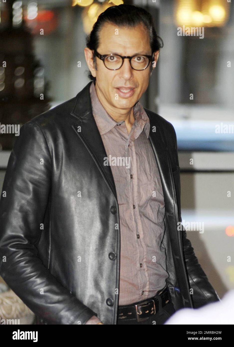 Actor Jeff Goldblum arrives to his London hotel where he briefly met ...
