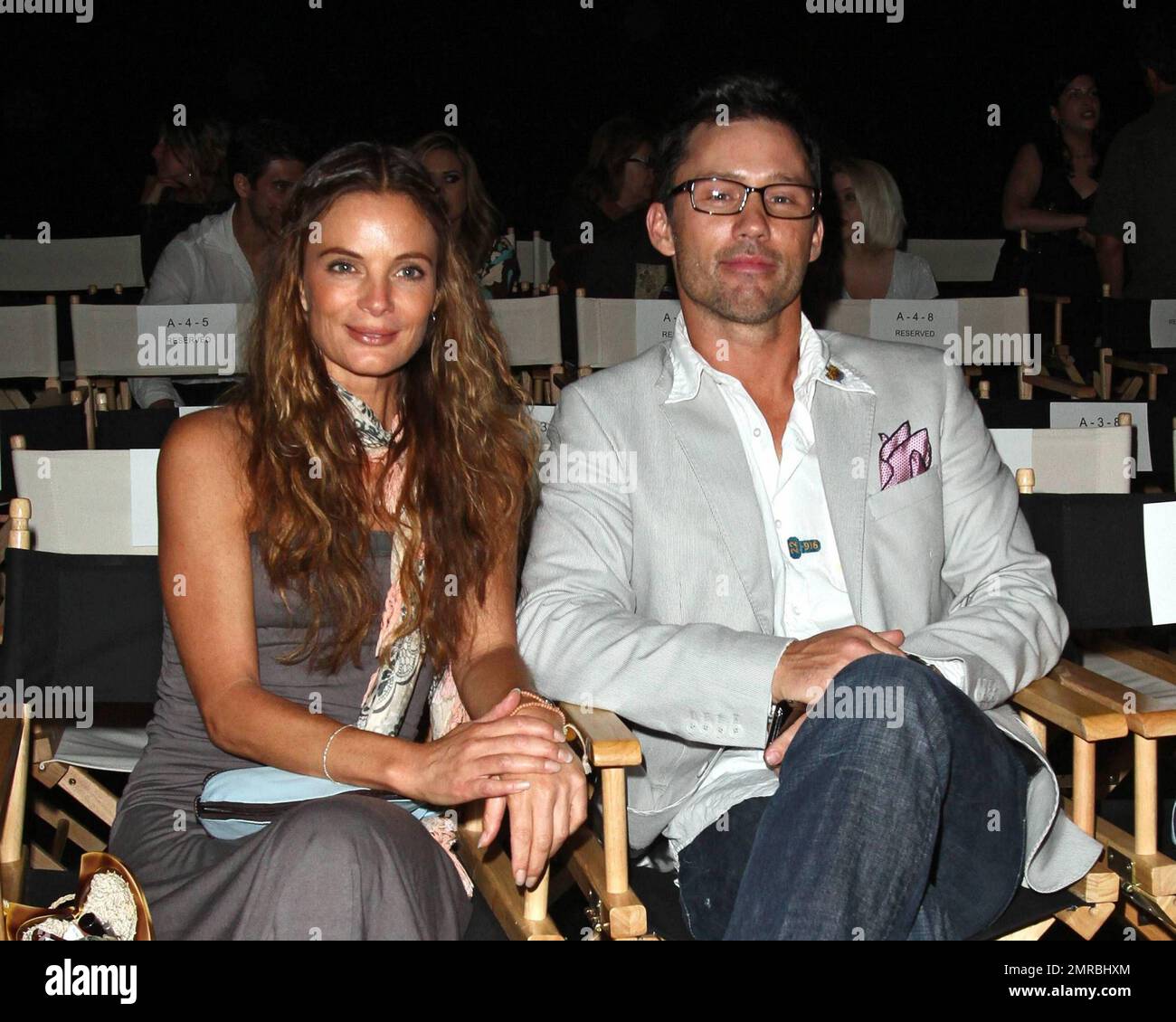 "Burn Notice" star Jeffrey Donovan and co-star, English actress Gabrielle Anwar attend the Custo ...