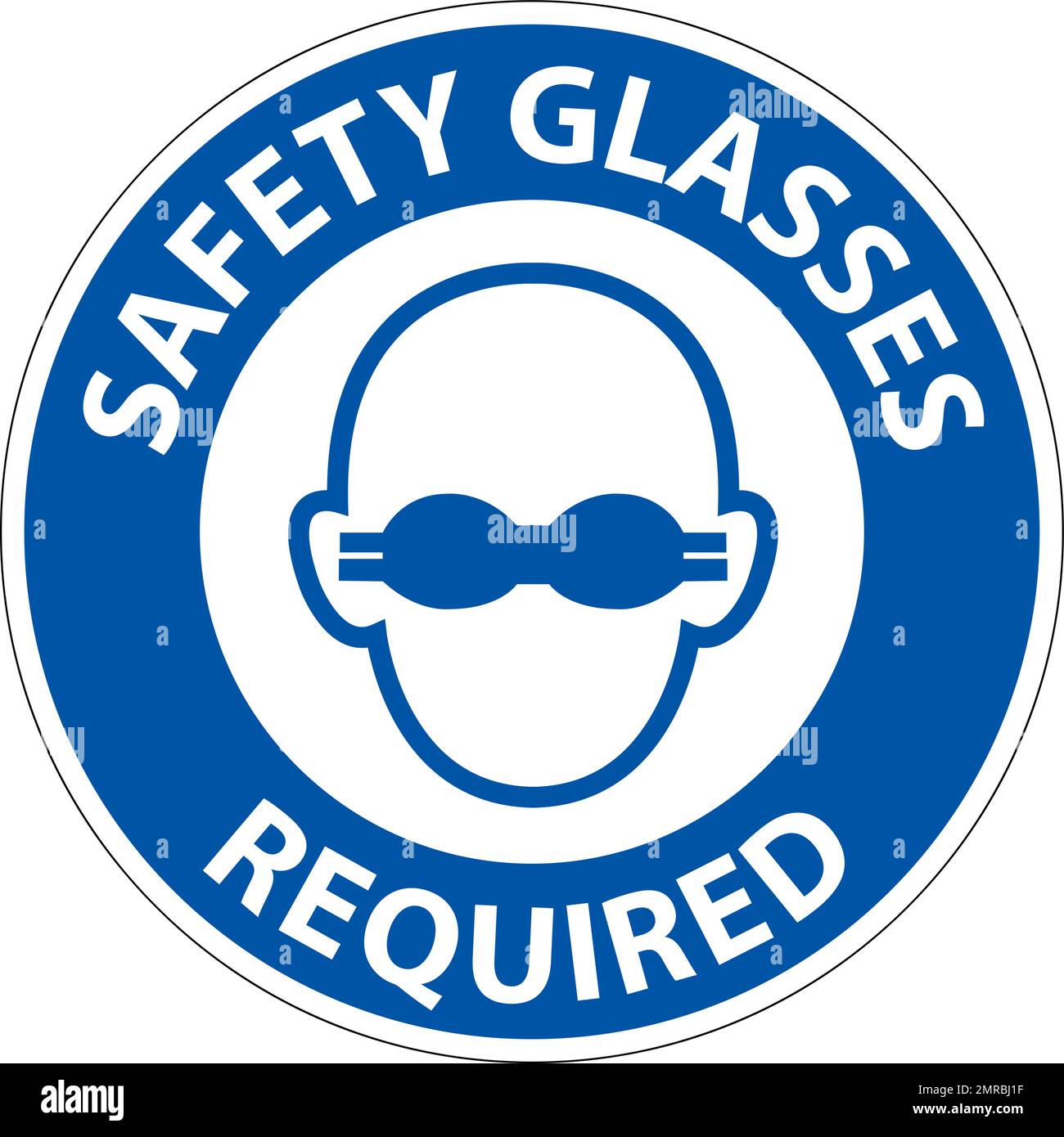 Floor Sign, Safety Glasses Required Stock Vector Image & Art - Alamy