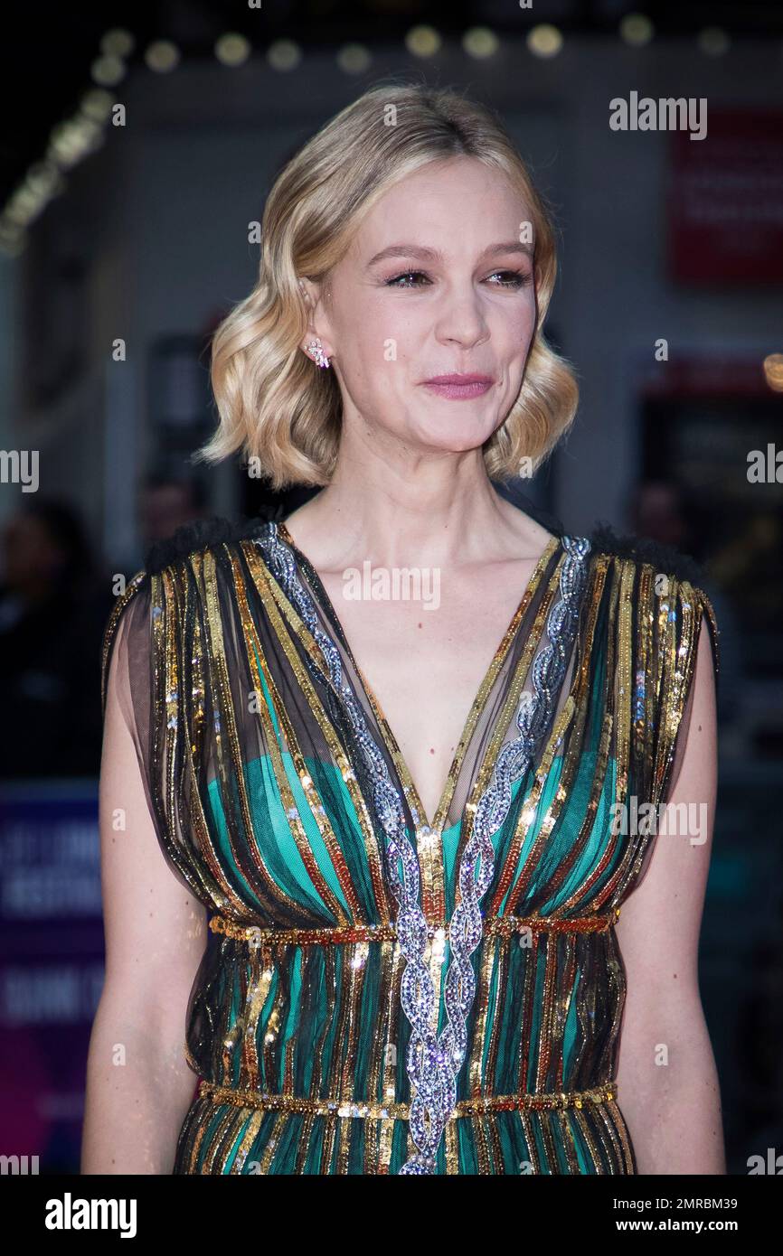 Actress Carey Mulligan poses for photographers upon arrival at the ...