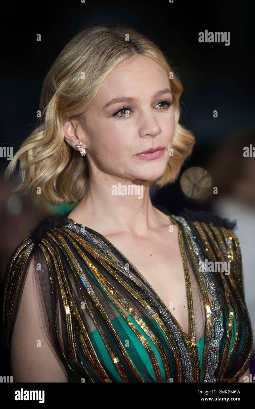 Actress Carey Mulligan poses for photographers upon arrival at the ...