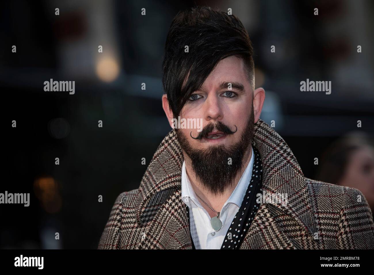 Matt Spracklen poses for photographers upon arrival at the premiere of ...