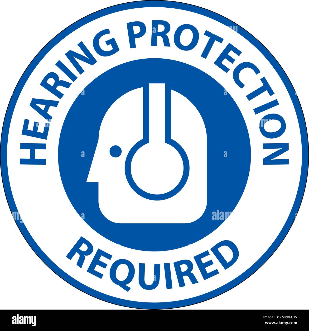 Label Floor Sign, Hearing Protection Required Stock Vector Image & Art ...