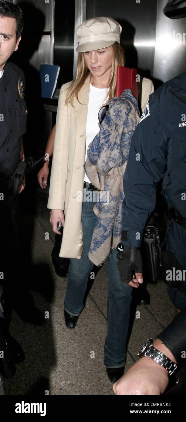 Jennifer Aniston arrives at Los Angeles International airport in Ca ...