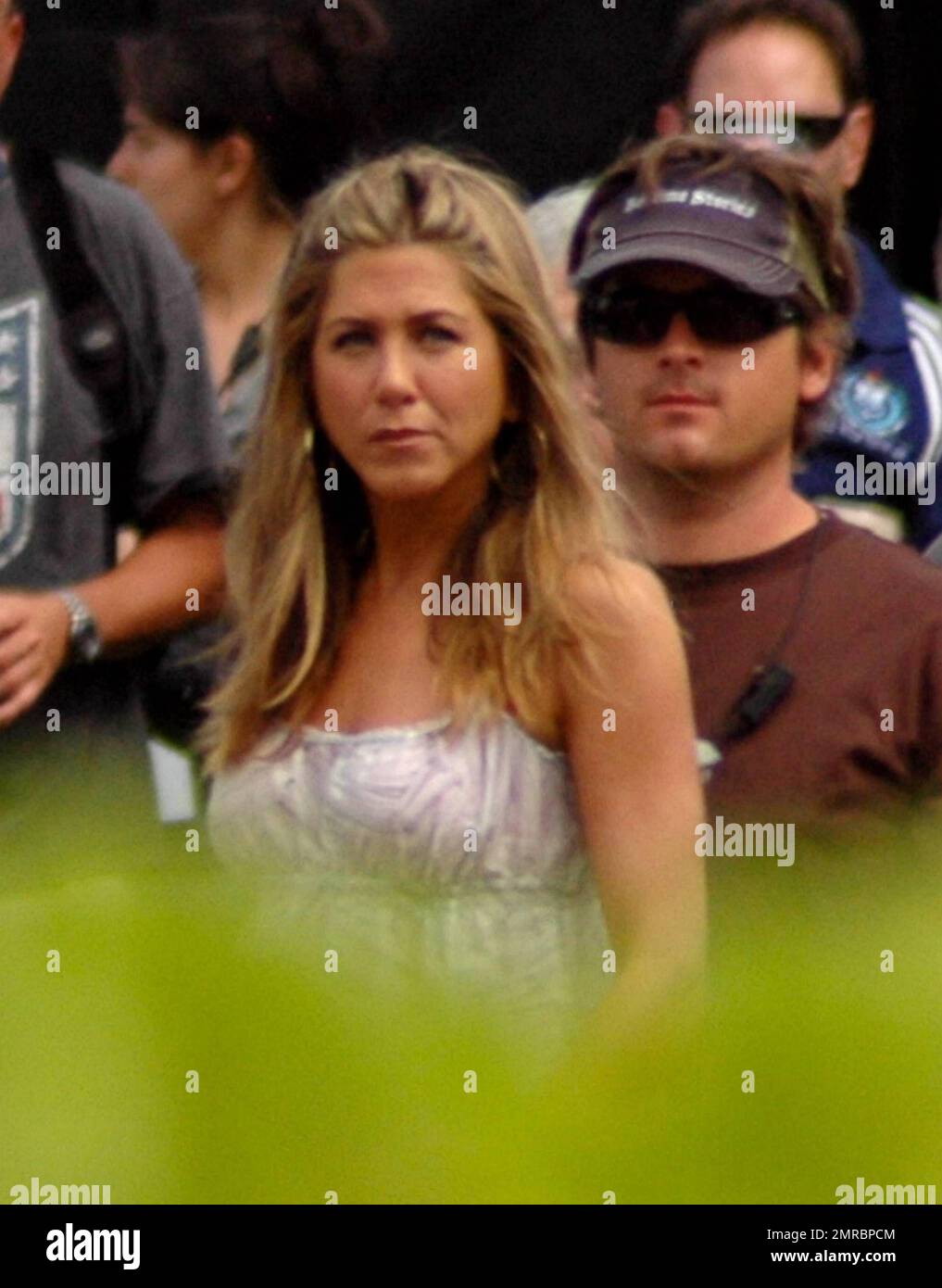 Jennifer Aniston looks as though she's having a great time on the set ...