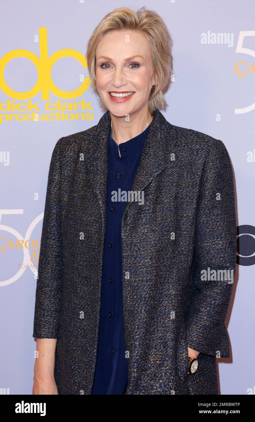 Jane Lynch arrives at the "The Carol Burnett 50th Anniversary Special ...
