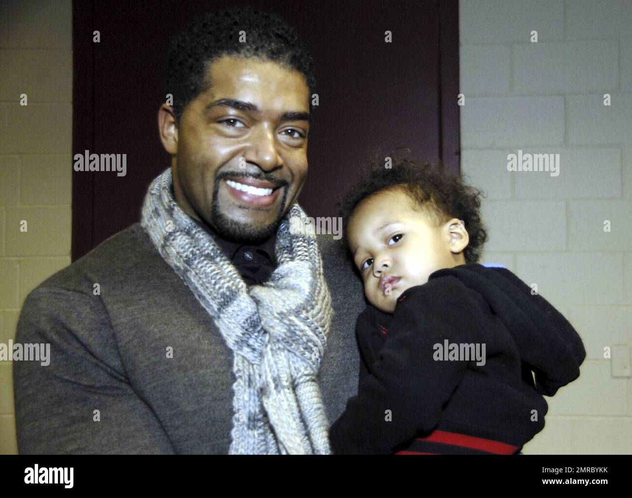 Singer Jennifer Hudson is joined by her fiance David Otunga, their son ...