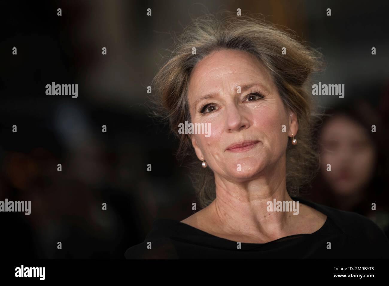 Penny Downie poses for photographers upon arrival at the premiere of ...