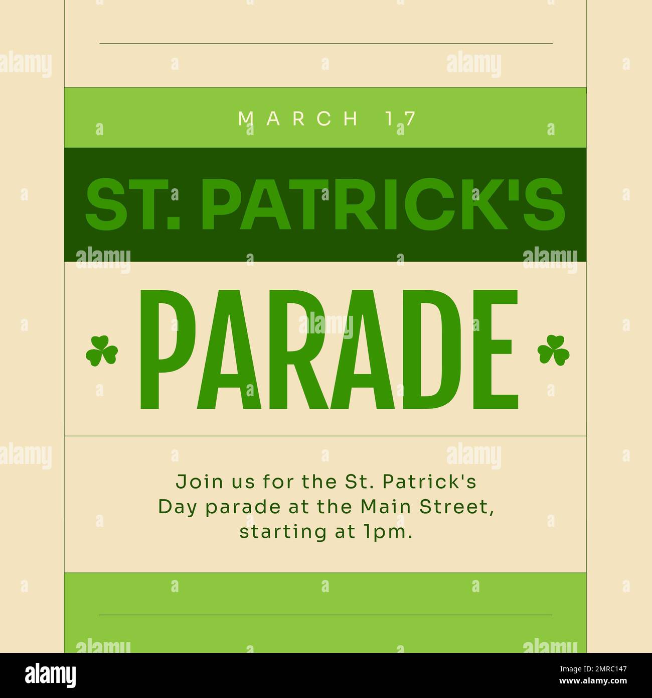 Image of st patrick's day parade text on green background Stock Photo ...