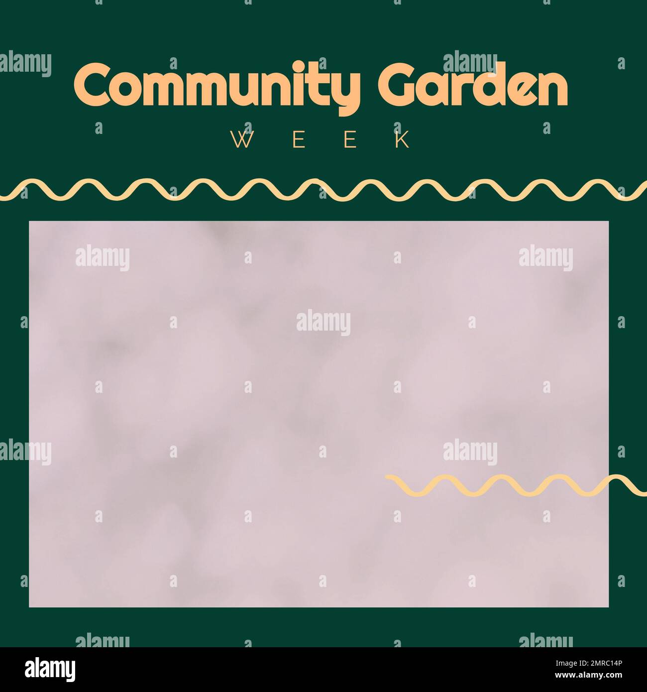 Composition of community garden week text and copy space on grey ...