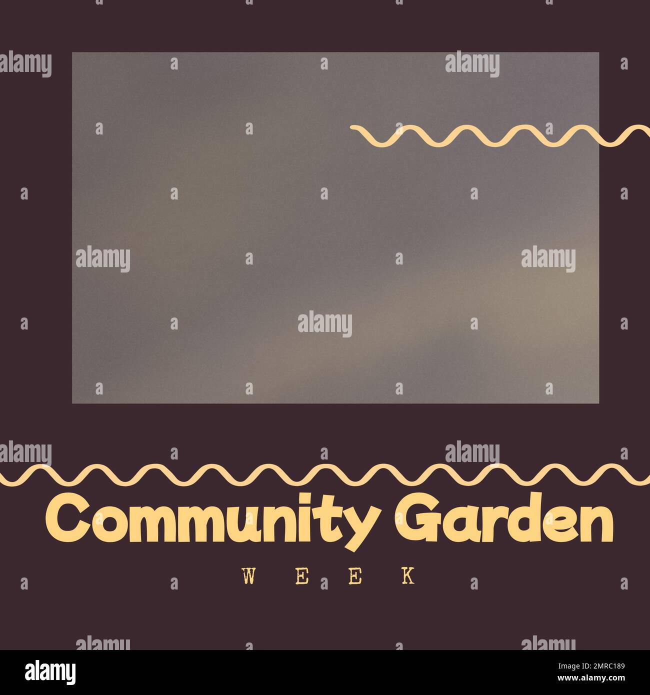 Composition of community garden week text and copy space on grey ...