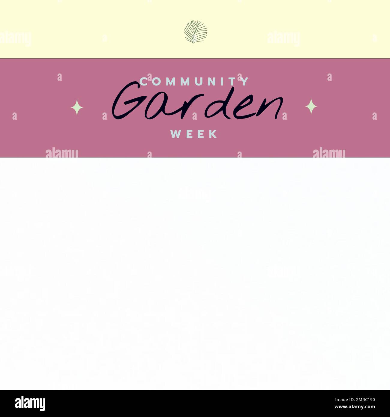 Composition of community garden week text and copy space on white ...