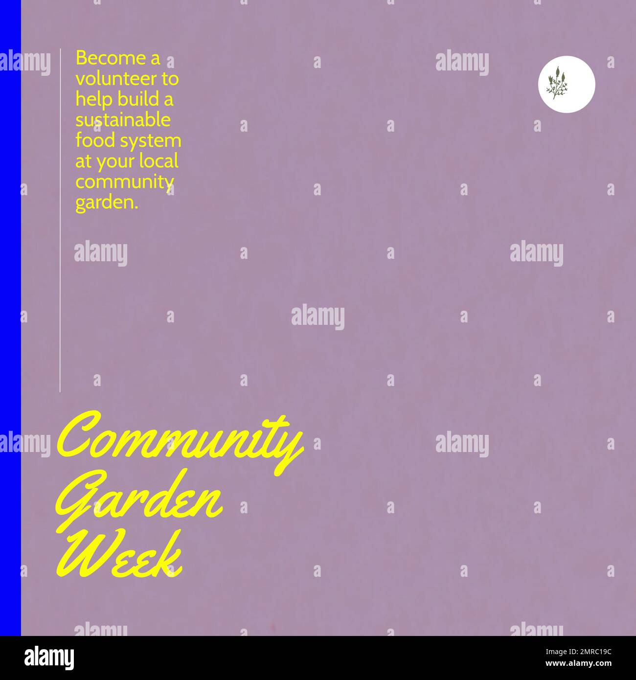Composition of community garden week text and copy space on pink ...