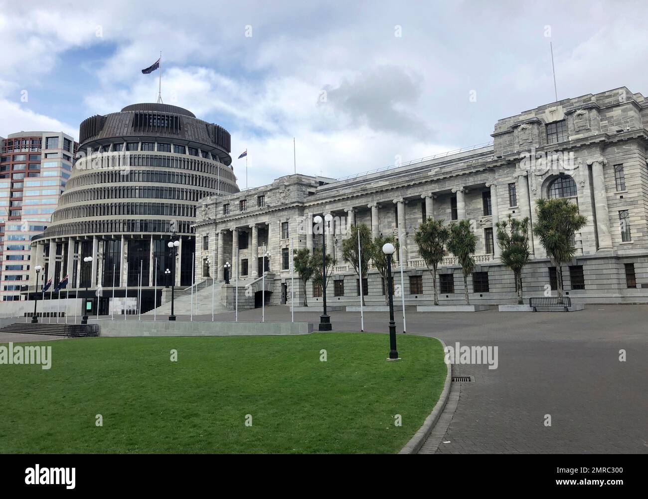 In this Oct. 2017 photo, The New Zealand Parliament buildings, the ...