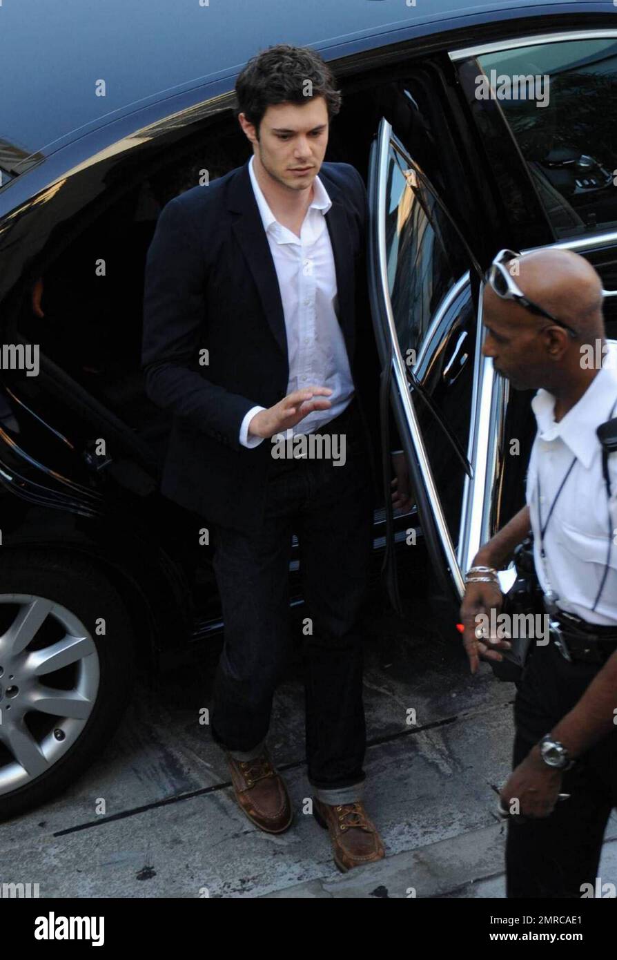 Adam Brody arrives at Jennifer's Body Q & A session in Los Angeles, Ca ...