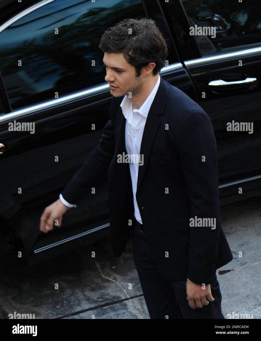 Adam Brody arrives at Jennifer's Body Q & A session in Los Angeles, Ca ...