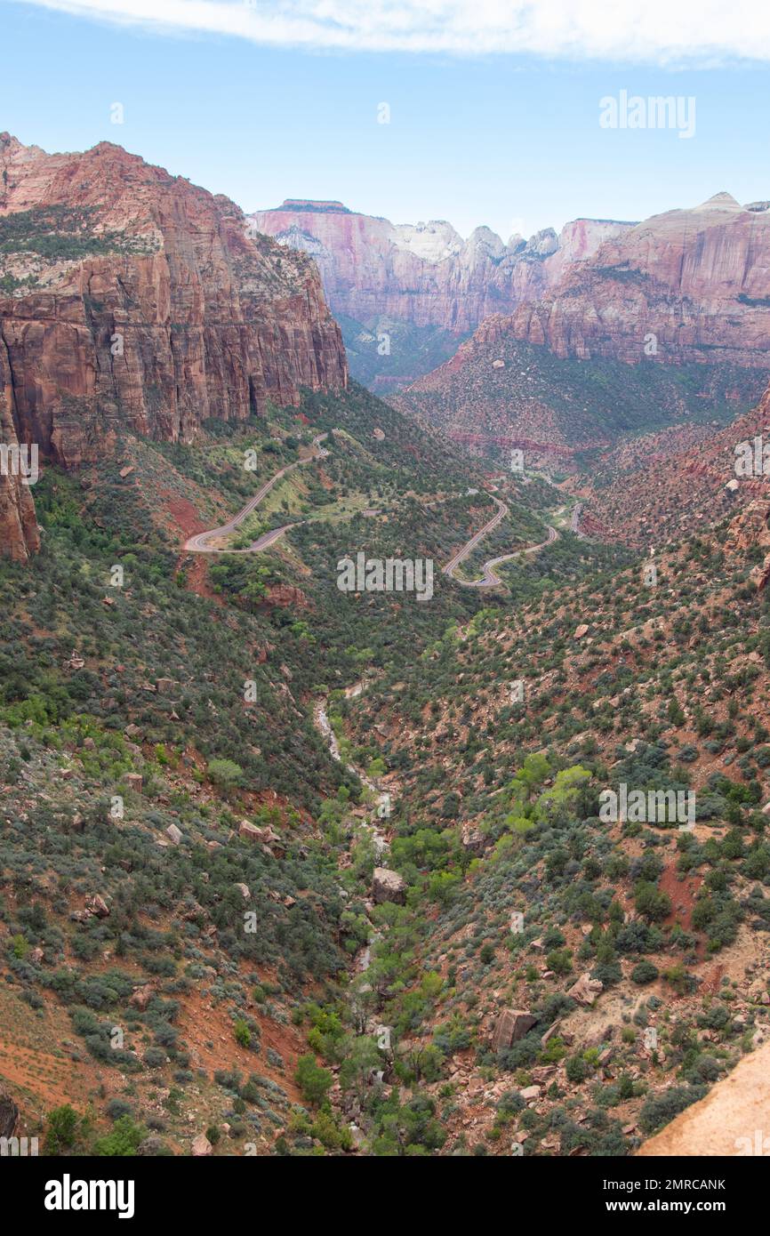 An aerial view of a high mountain landscape Stock Photo - Alamy