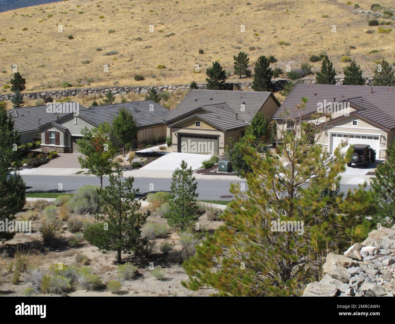 This photo shows a home that FBI agents searched Monday, Oct. 2, 2017 ...