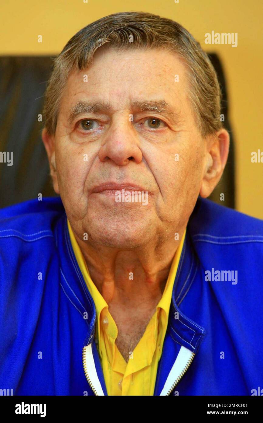 Legendary Actor And Comedian Jerry Lewis Gives A Press Conference After Arriving In France For
