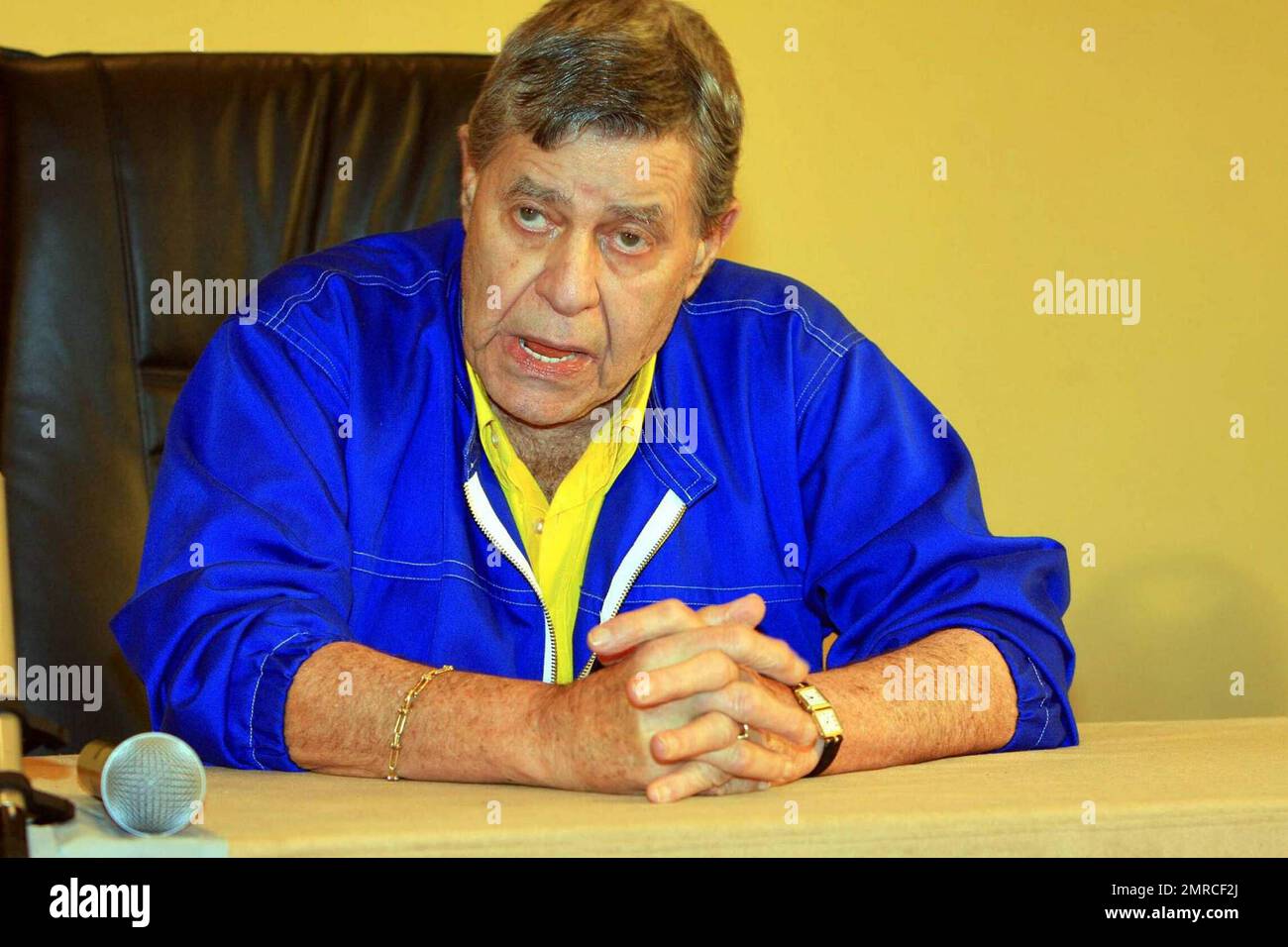 Legendary Actor And Comedian Jerry Lewis Gives A Press Conference After Arriving In France For