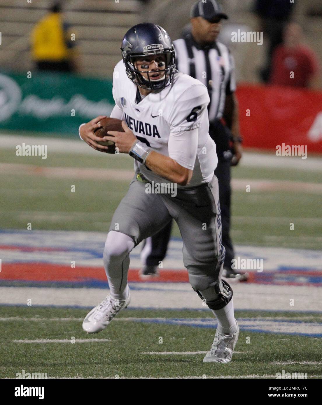 Nevada'sTy Gangi drops back against Fresno State in the first half of ...