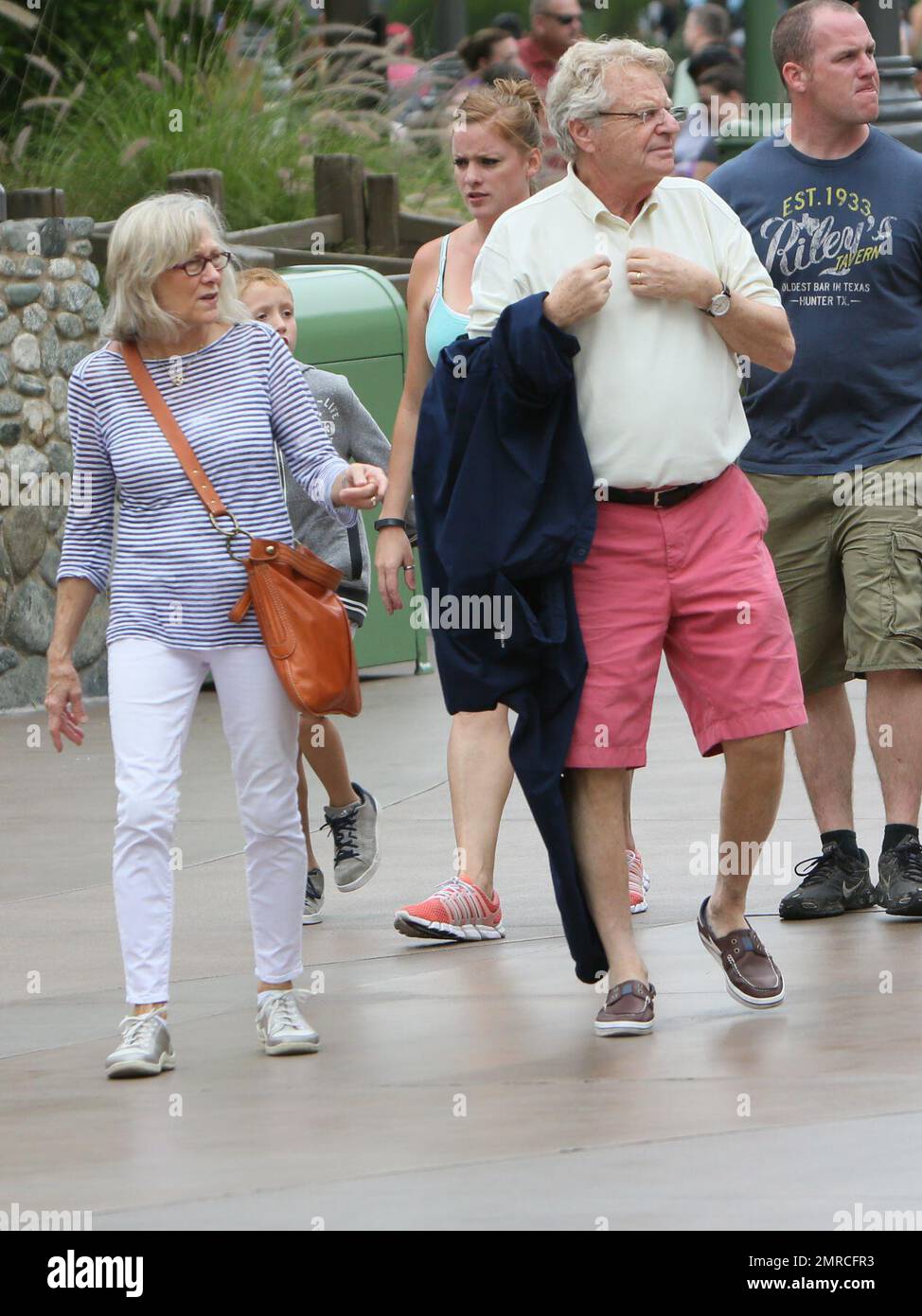Jerry Springer and his wife spend the day at Disneyland. Los Angeles ...