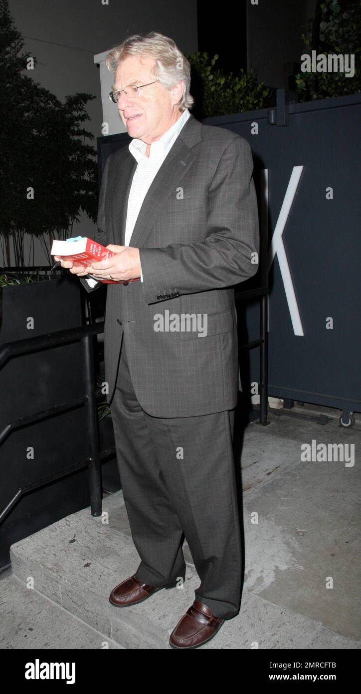 Talk Show legend and host of "America's Got Talent" Jerry Springer ...