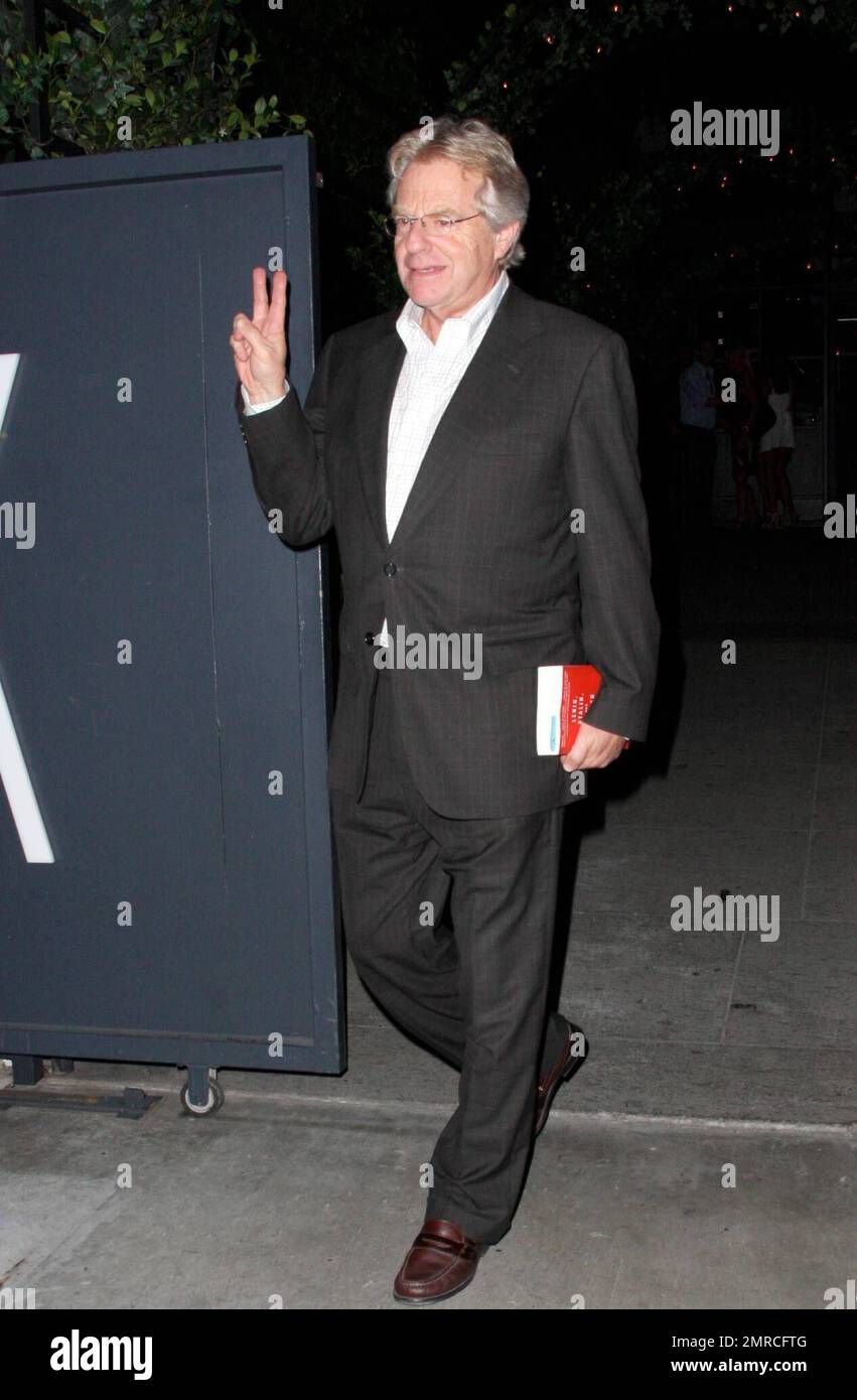 Talk Show legend and host of "America's Got Talent" Jerry Springer ...