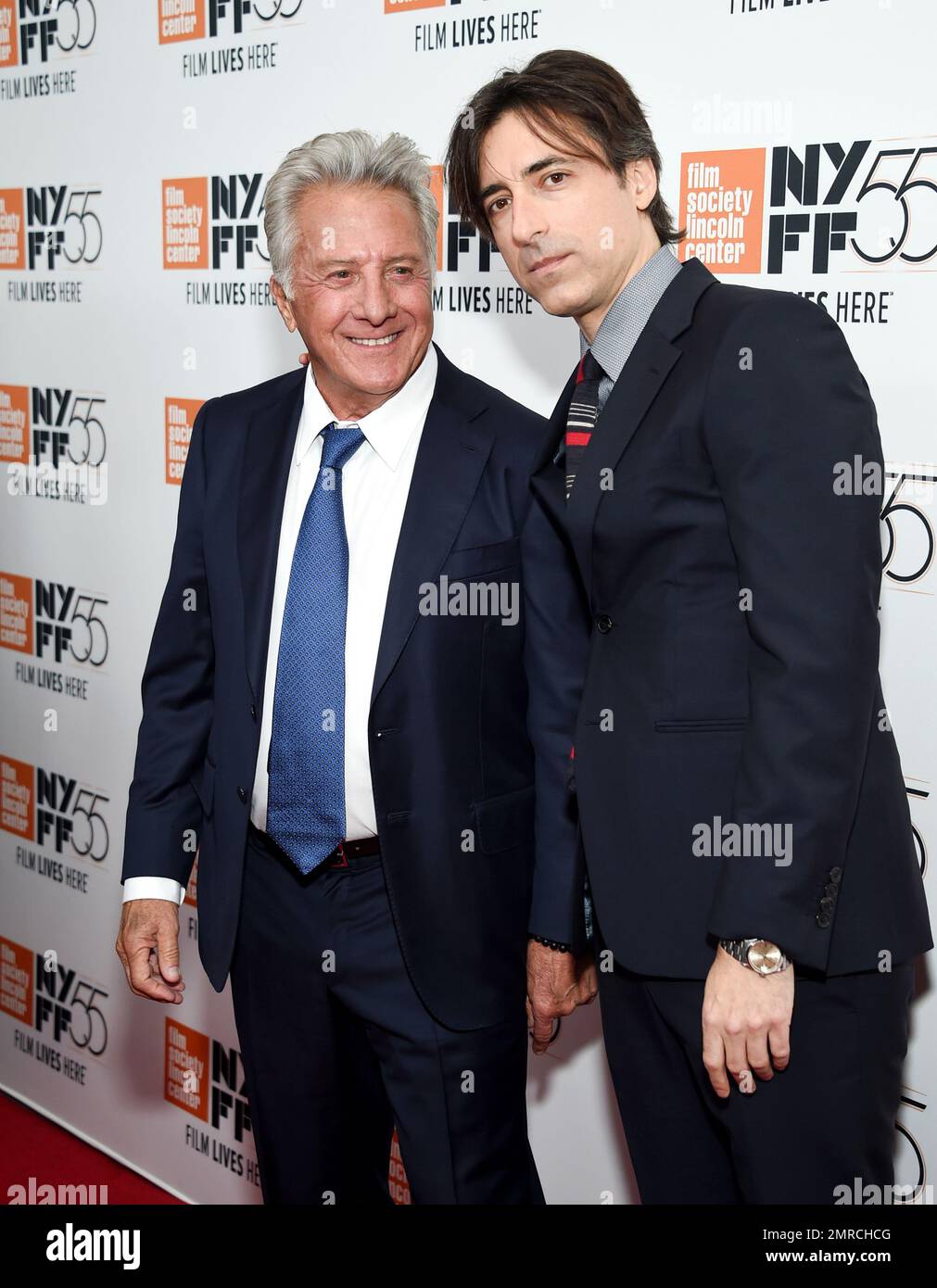 Actor Dustin Hoffman, left, and director Noah Baumbach attend the ...