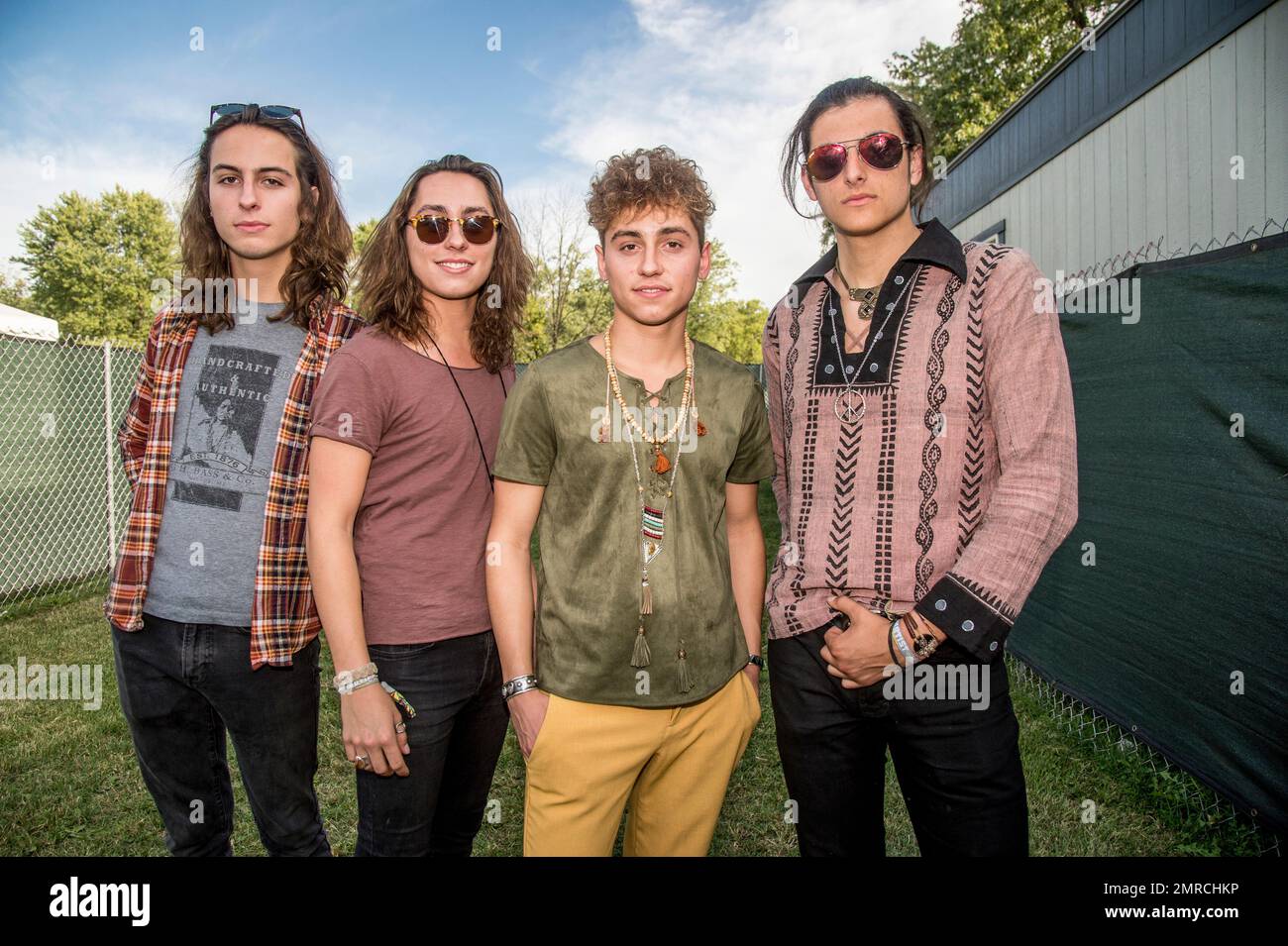 Sam Kiszka, from left, Jake Kiszka, Josh Kiszka and Danny Wagner of ...