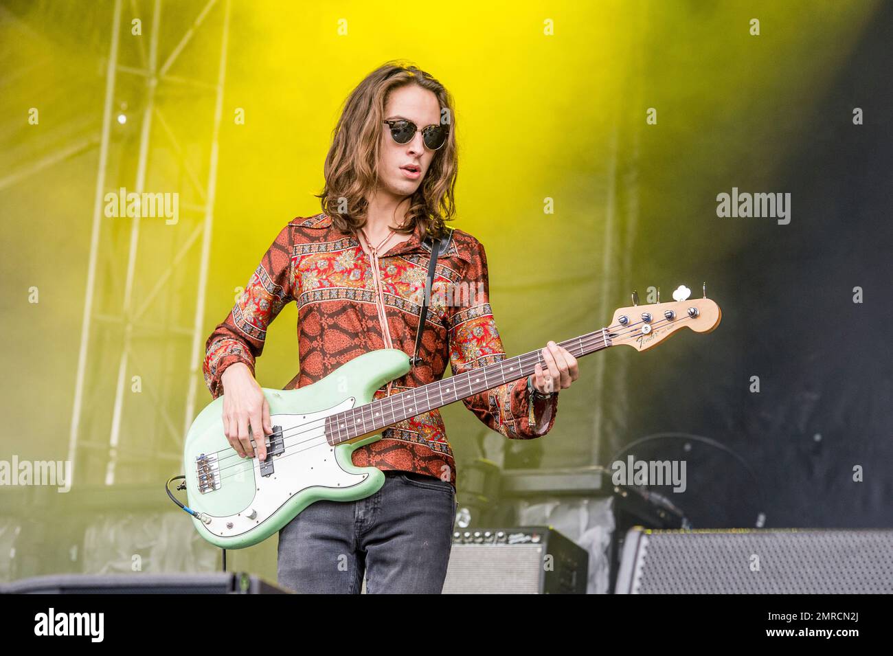 Sam Kiszka of Greta Van Fleet performs at the Louder Than Life Music ...