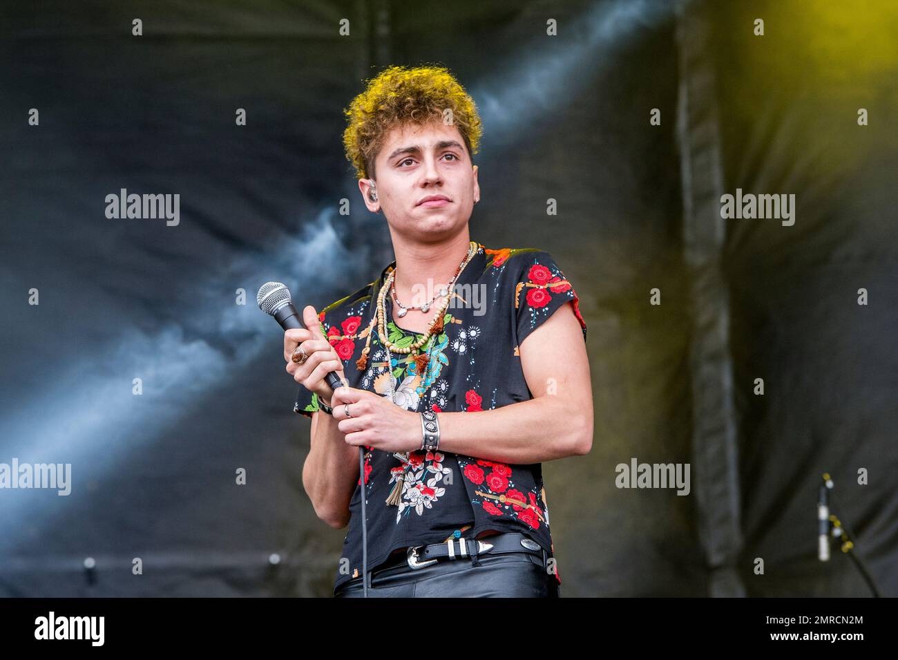 Josh Kiszka of Greta Van Fleet performs at the Louder Than Life Music ...