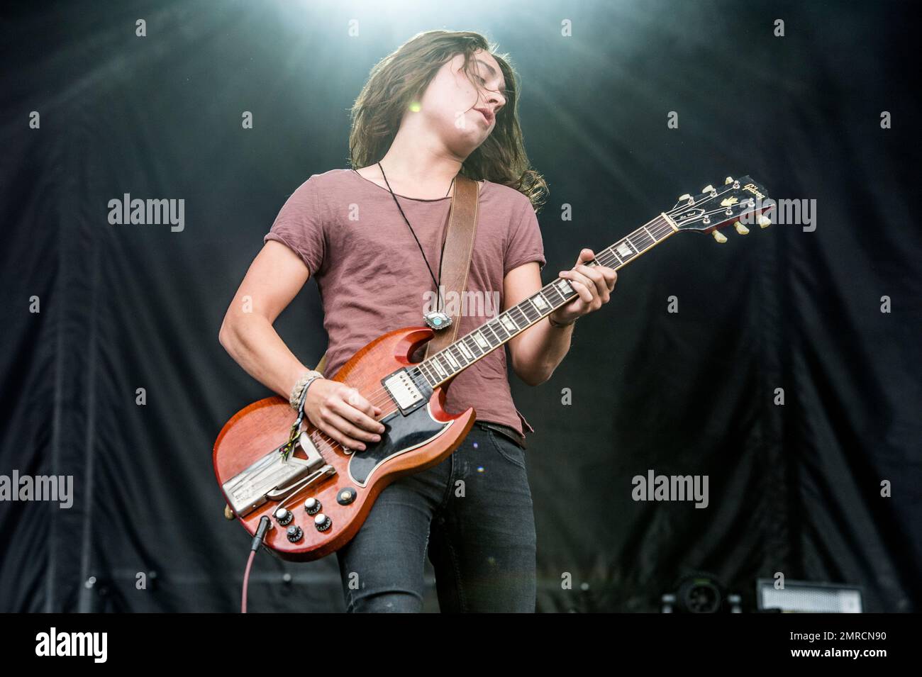 Jake Kiszka of Greta Van Fleet performs at the Louder Than Life Music ...