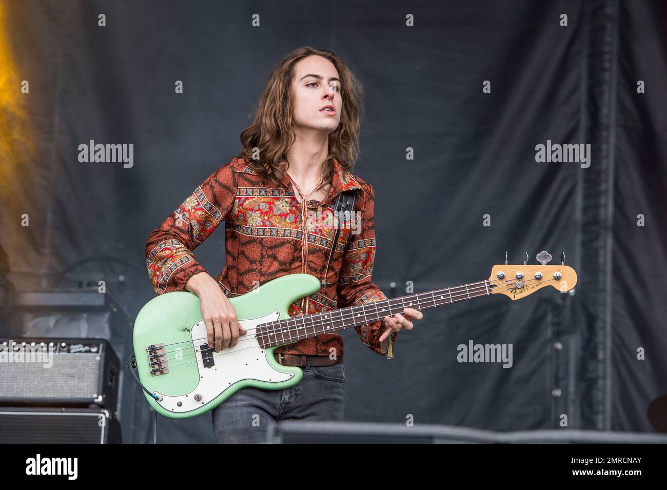 Sam Kiszka of Greta Van Fleet performs at the Louder Than Life Music ...