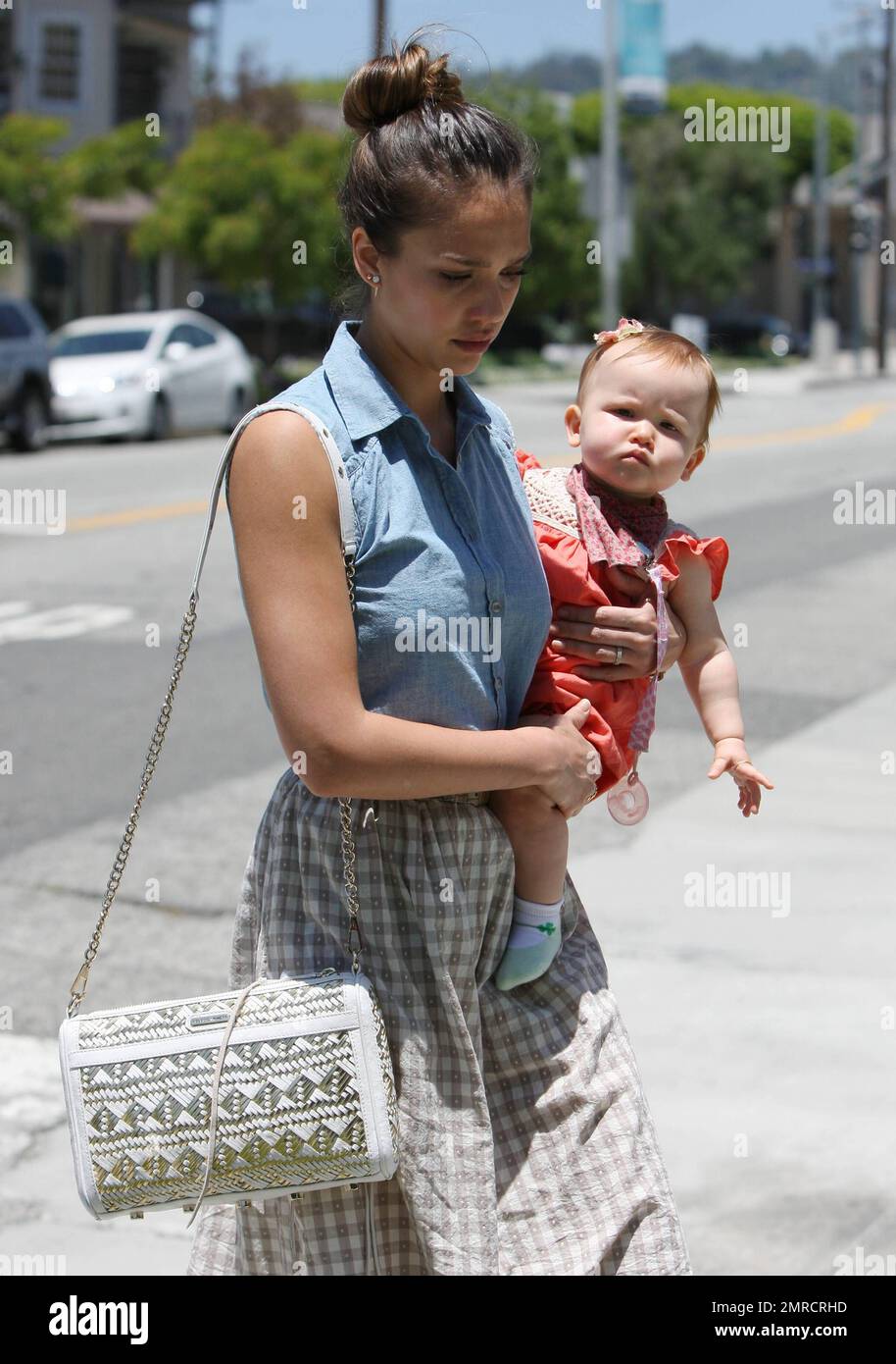 Jessica Alba and husband Cash Warren along with their daughters Honor ...