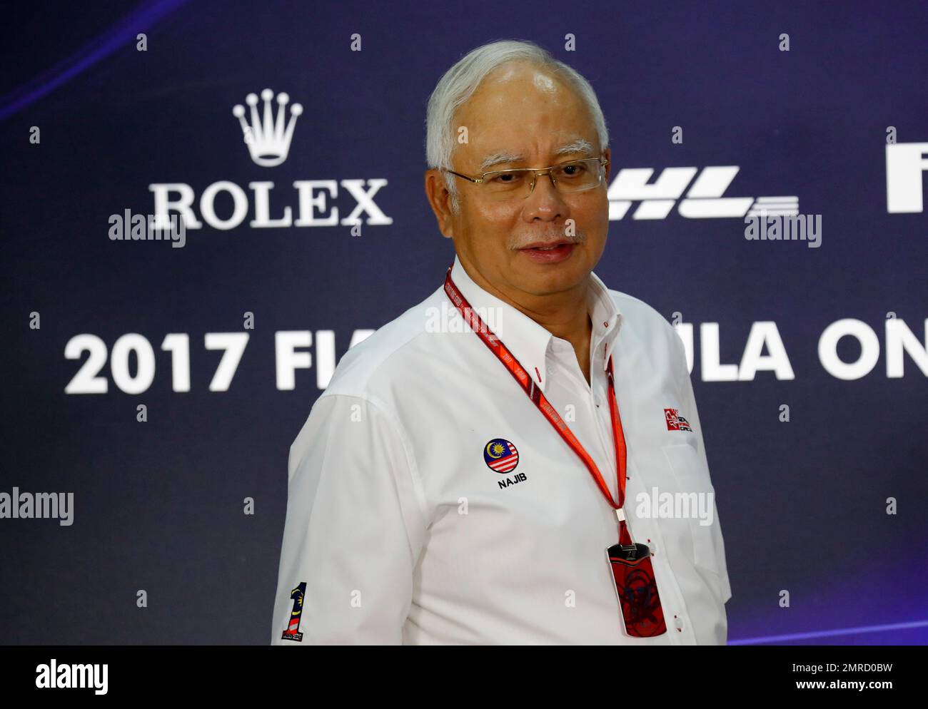 Malaysian Prime Minister Najib Razak arrives at a press conference ...