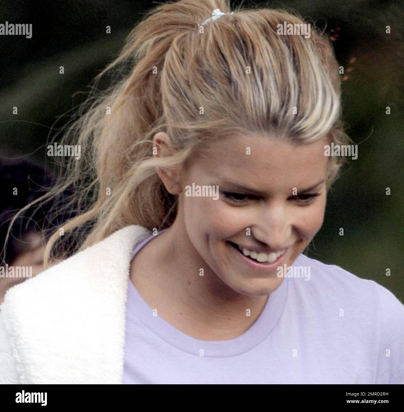 Jessica Simpson on the set of her new film, "Major Movie Star," in ...