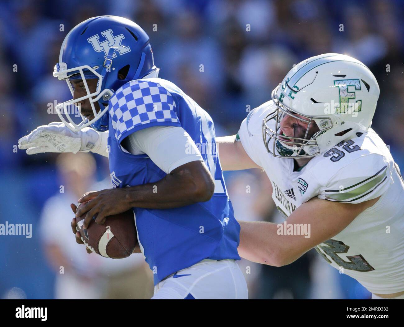 Eastern Michigan defensive lineman Maxx Crosby sacks Kentucky ...