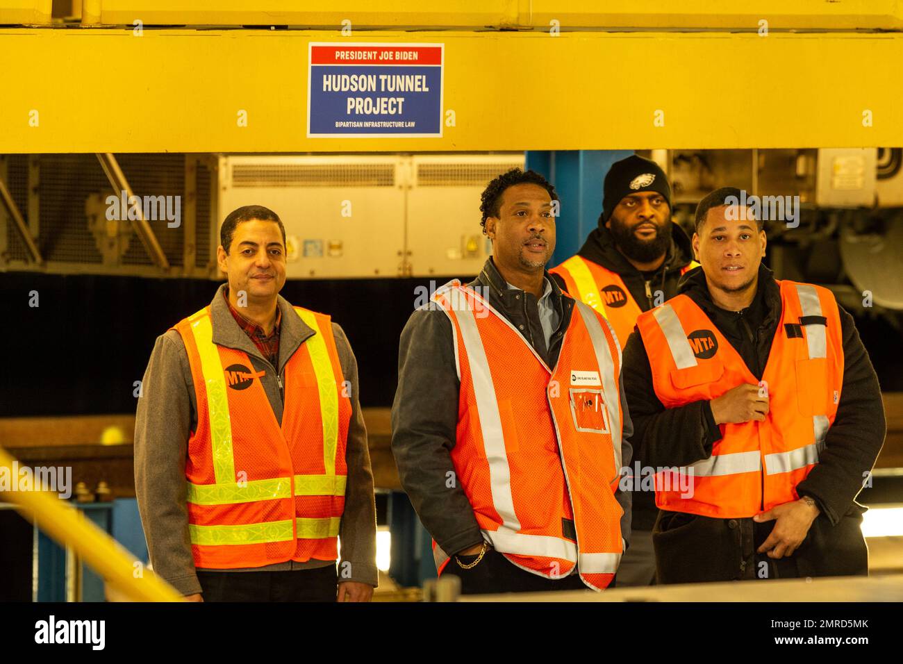 MTA Employees attend President Joe Biden Jr. remarks to highlight ...
