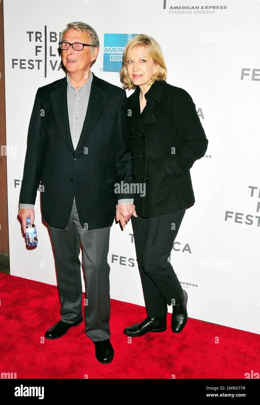 Diane Sawyer and Mike Nichols attend the premiere of 'Jesus Henry ...