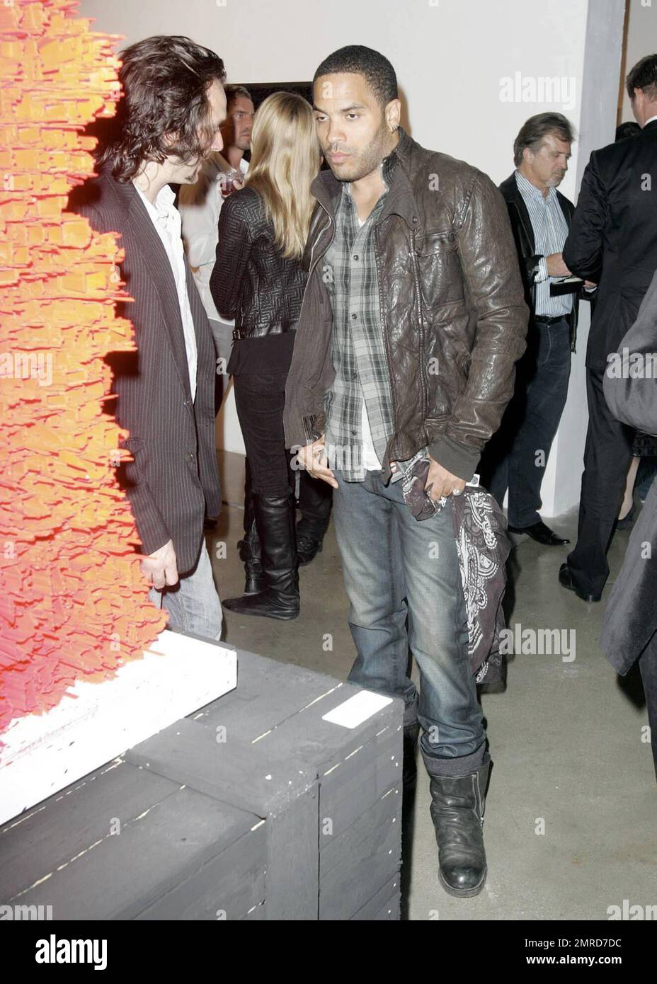 Lenny Kravitz attends the opening reception of David LaChapelle - Jesus is my Homeboy and Arne ...