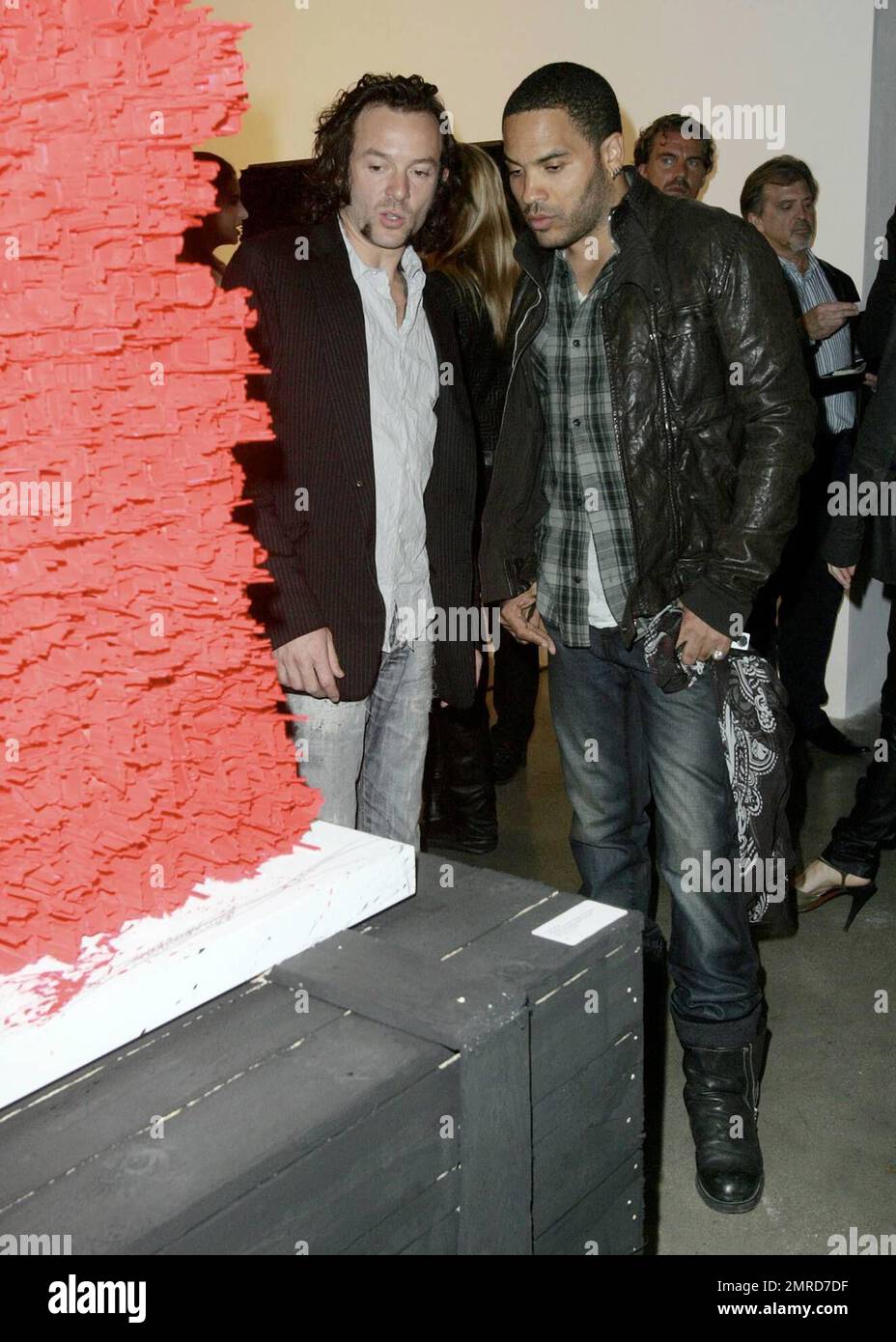 Lenny Kravitz attends the opening reception of David LaChapelle - Jesus is my Homeboy and Arne ...