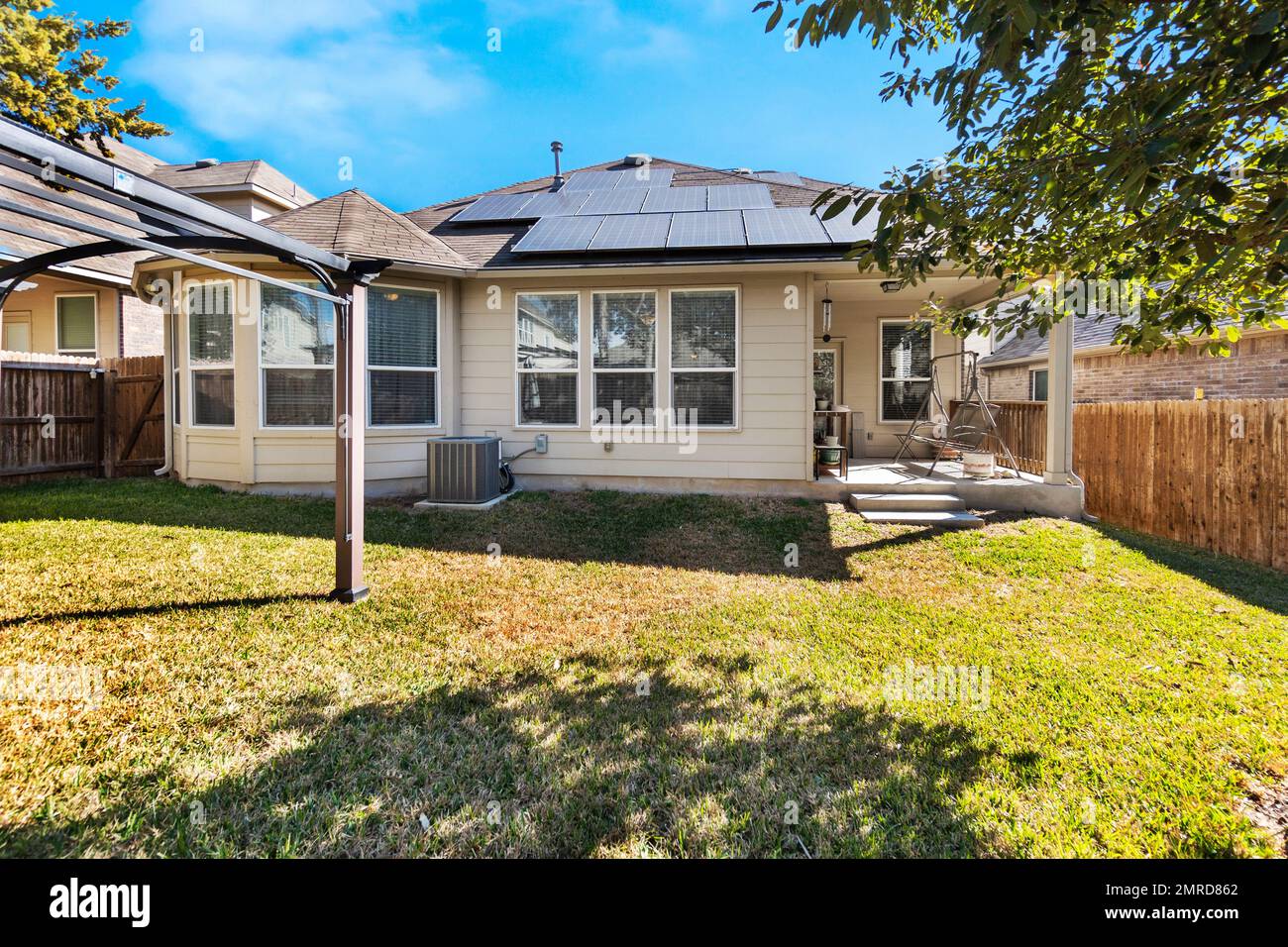 a home back yard Stock Photo - Alamy