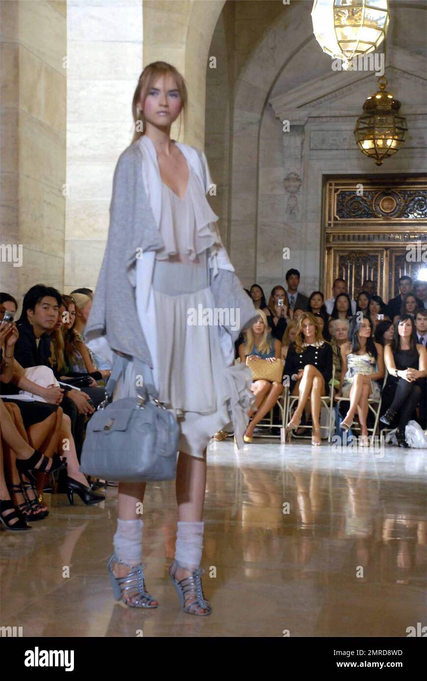Models walk the runway wearing Jill Stuart's new line at her show ...